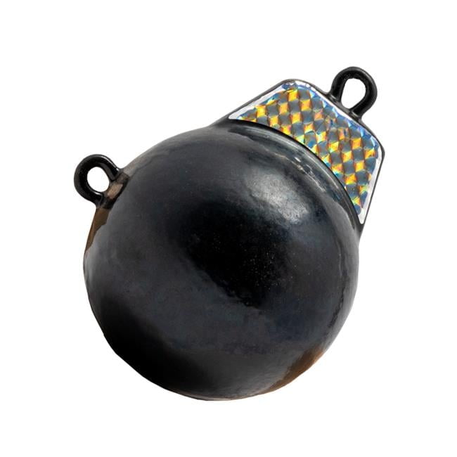 10 lbs Coated Ball with Fin Downrigger Weight, Silver Flash - Walmart.com