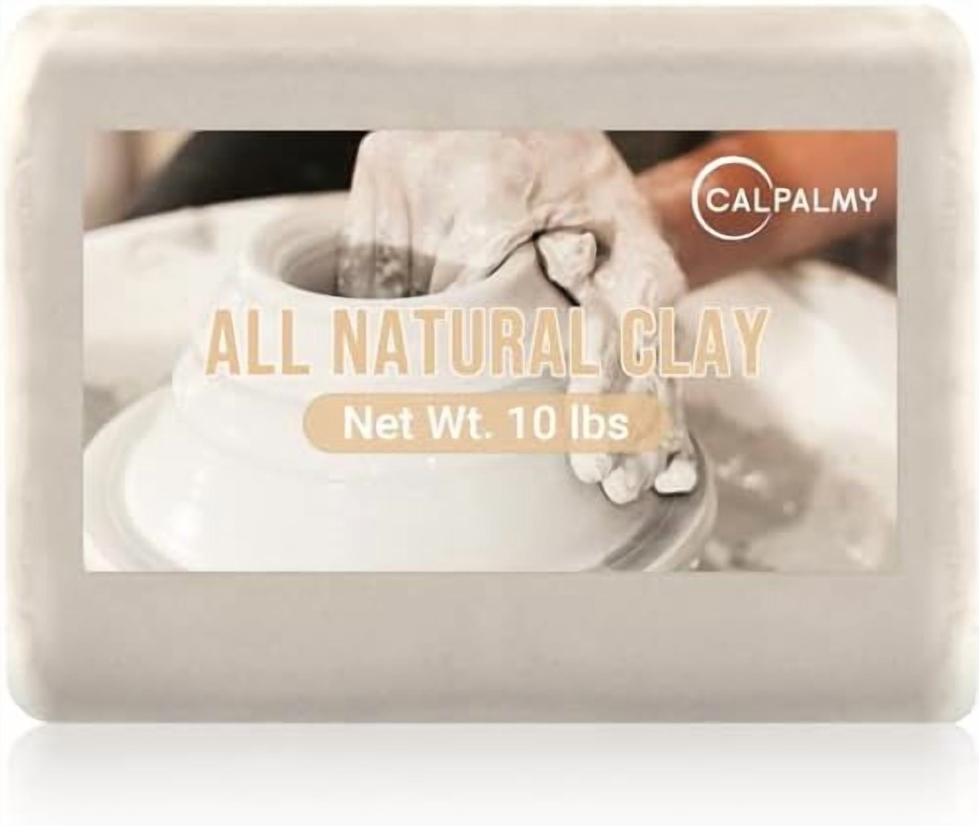 10 lbs Natural Clay for Pottery - White, Natural Air Dry Moldable Clay ...