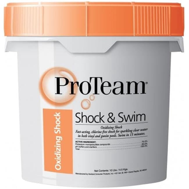 10 lbs Proteam Shock & Swim Non Chlorine with Borates - Pack of 4 ...