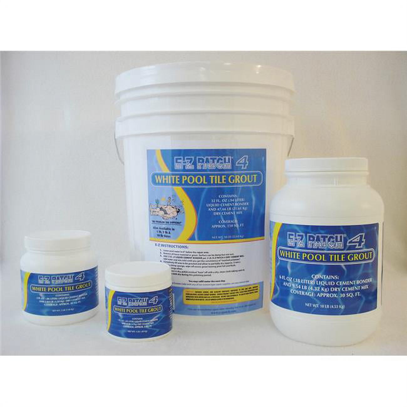10 lbs White Sanded Pool Tile Grout Repair - Walmart.com