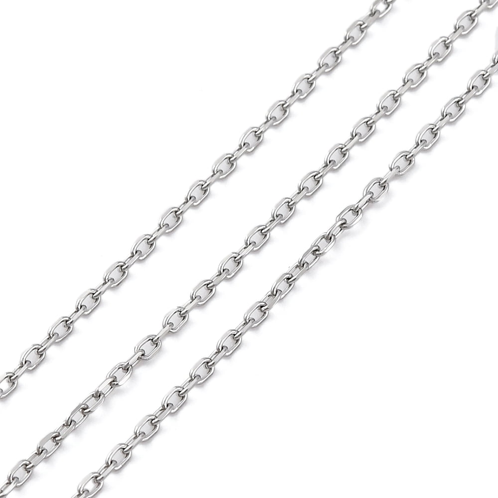 10 m 304 Stainless Steel Cable Chains Soldered Stainless Steel Color 1 ...