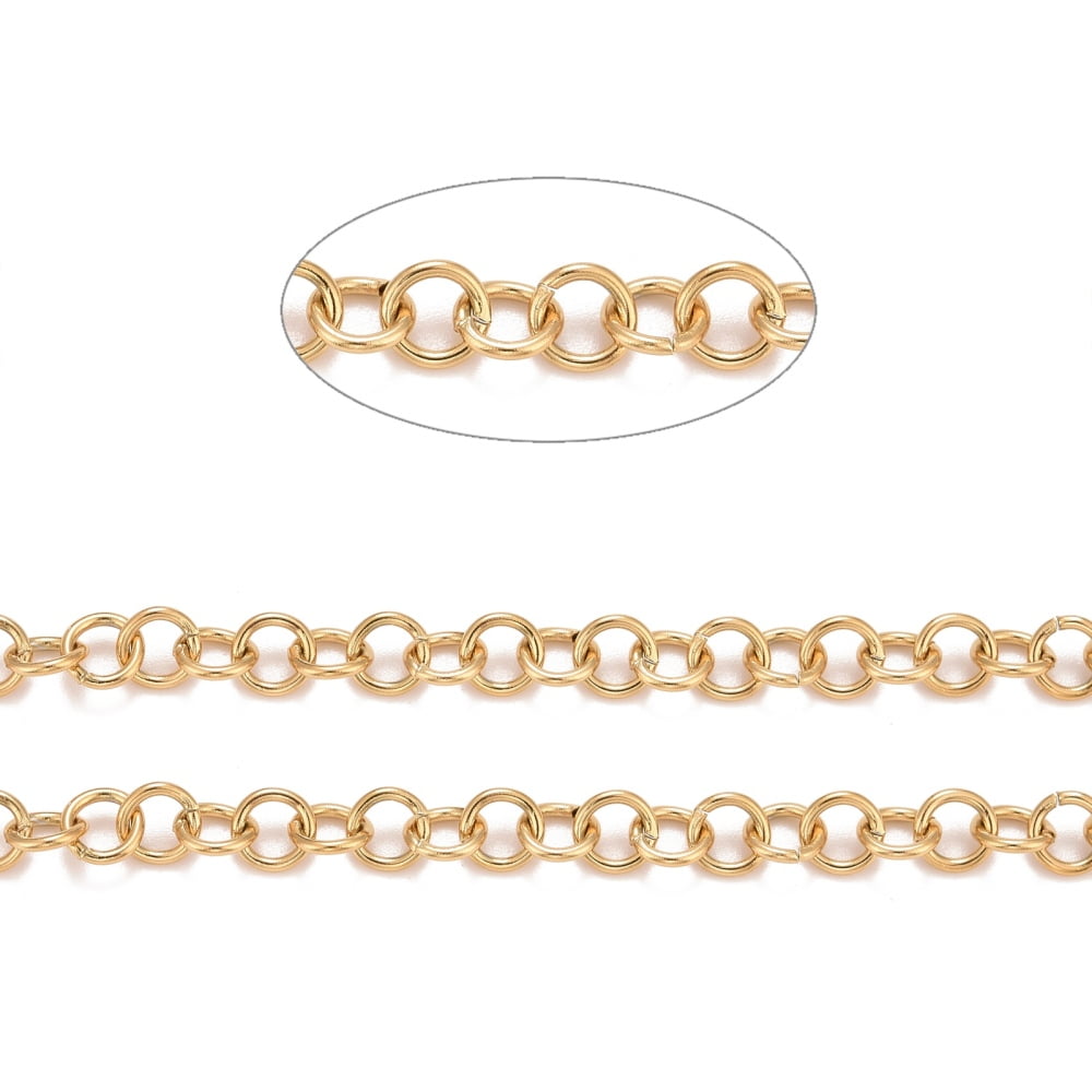 10 m 304 Stainless Steel Chains Belcher Chains Unwelded with Spool ...