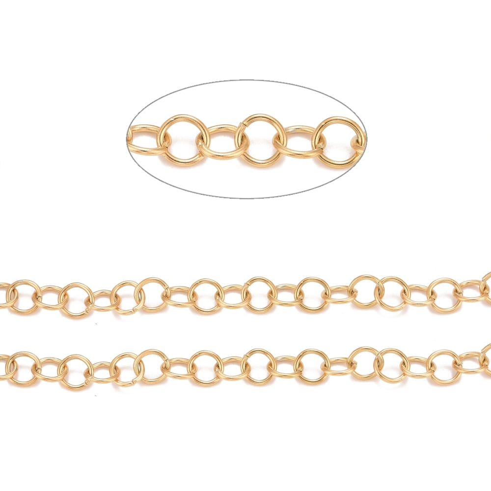 10 m 304 Stainless Steel Chains Belcher Chains Unwelded with Spool ...