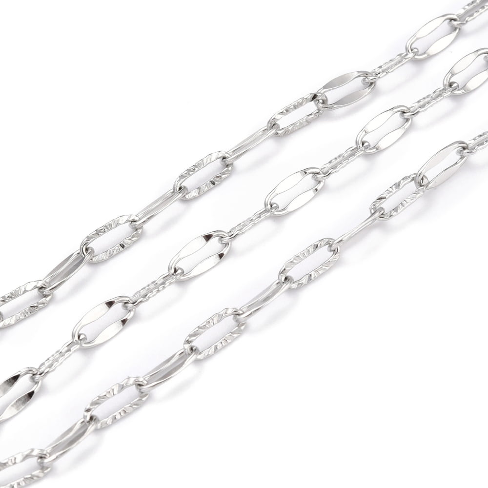 10 m Tarnish Resistant 304 Stainless Steel Cable Chains with Spool ...