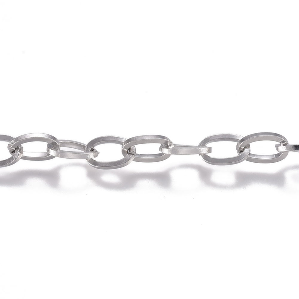 10 m Tarnish Resistant 304 Stainless Steel Chain Cable Chain Unwelded ...