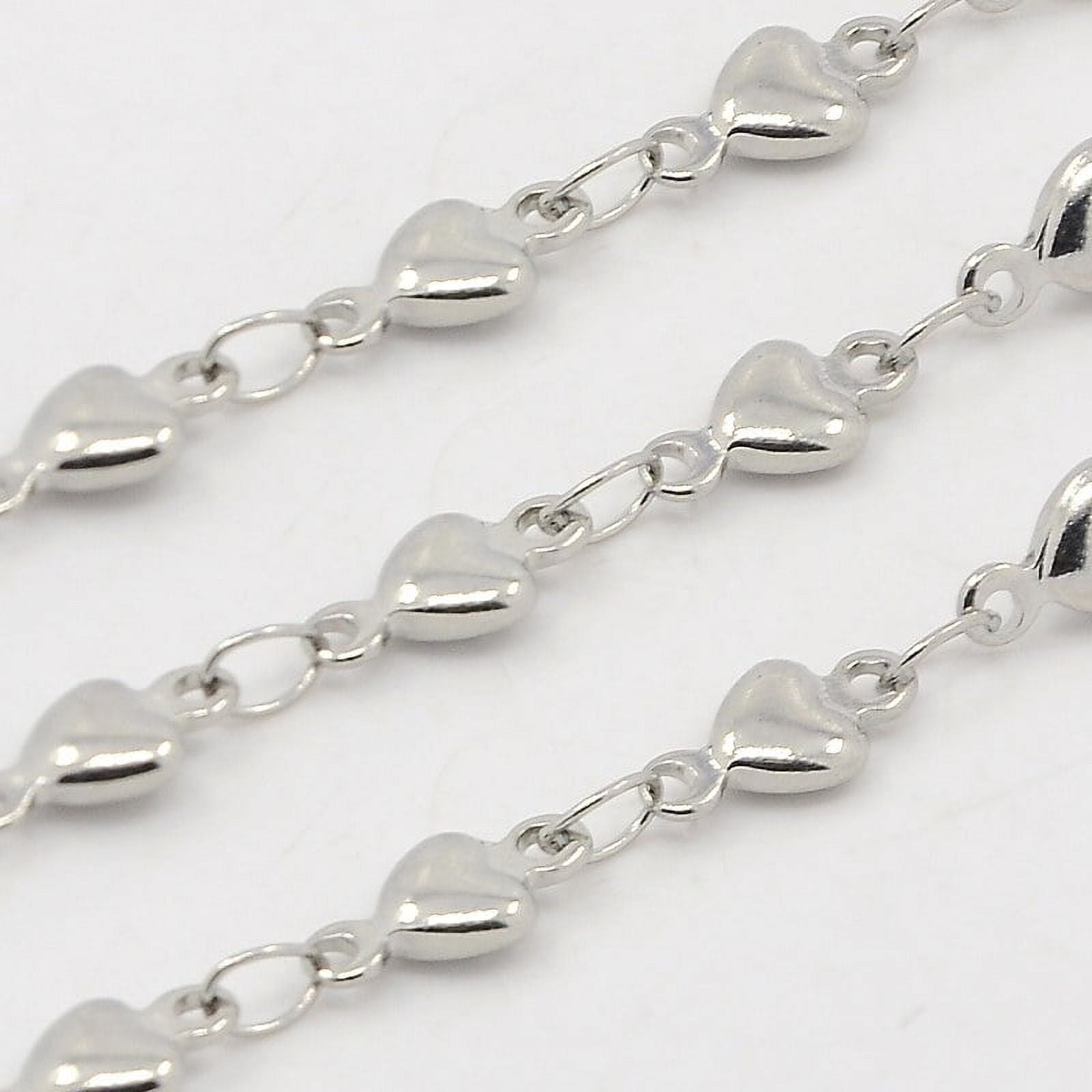 10 m Resistant 304 Stainless Steel Heart Chains Decorative Chains ...