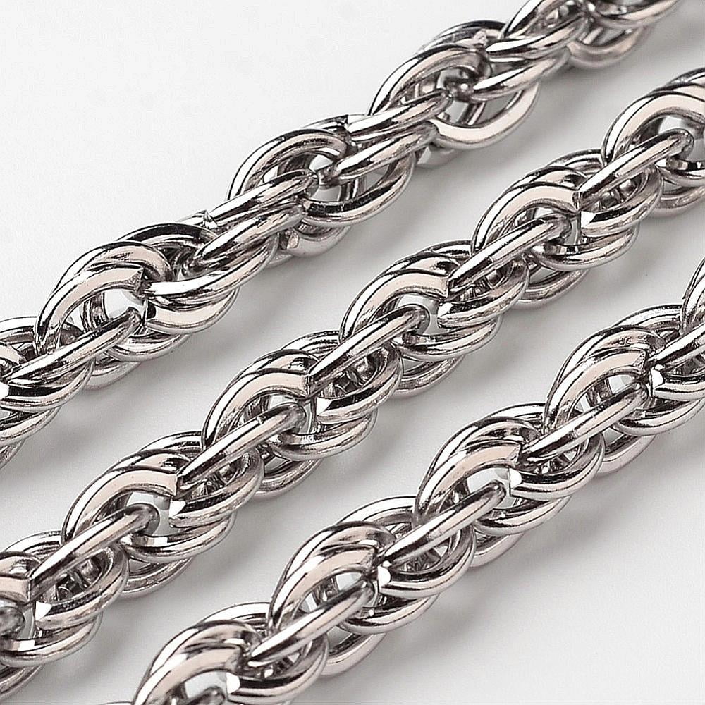 10 m Tarnish Resistant 304 Stainless Steel Rope Chains Unwelded ...