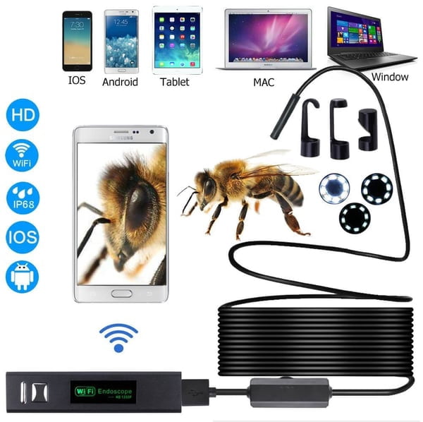 10 meter android endoscope 3 in 1 usb/micro usb/type-c borescope ...
