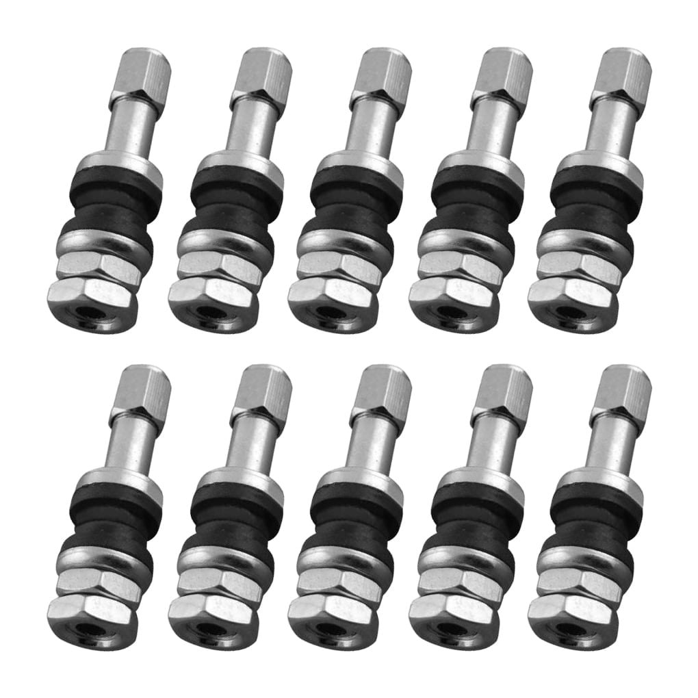 10 mounted tires - long lasting valve stems silver durable tire valves ...