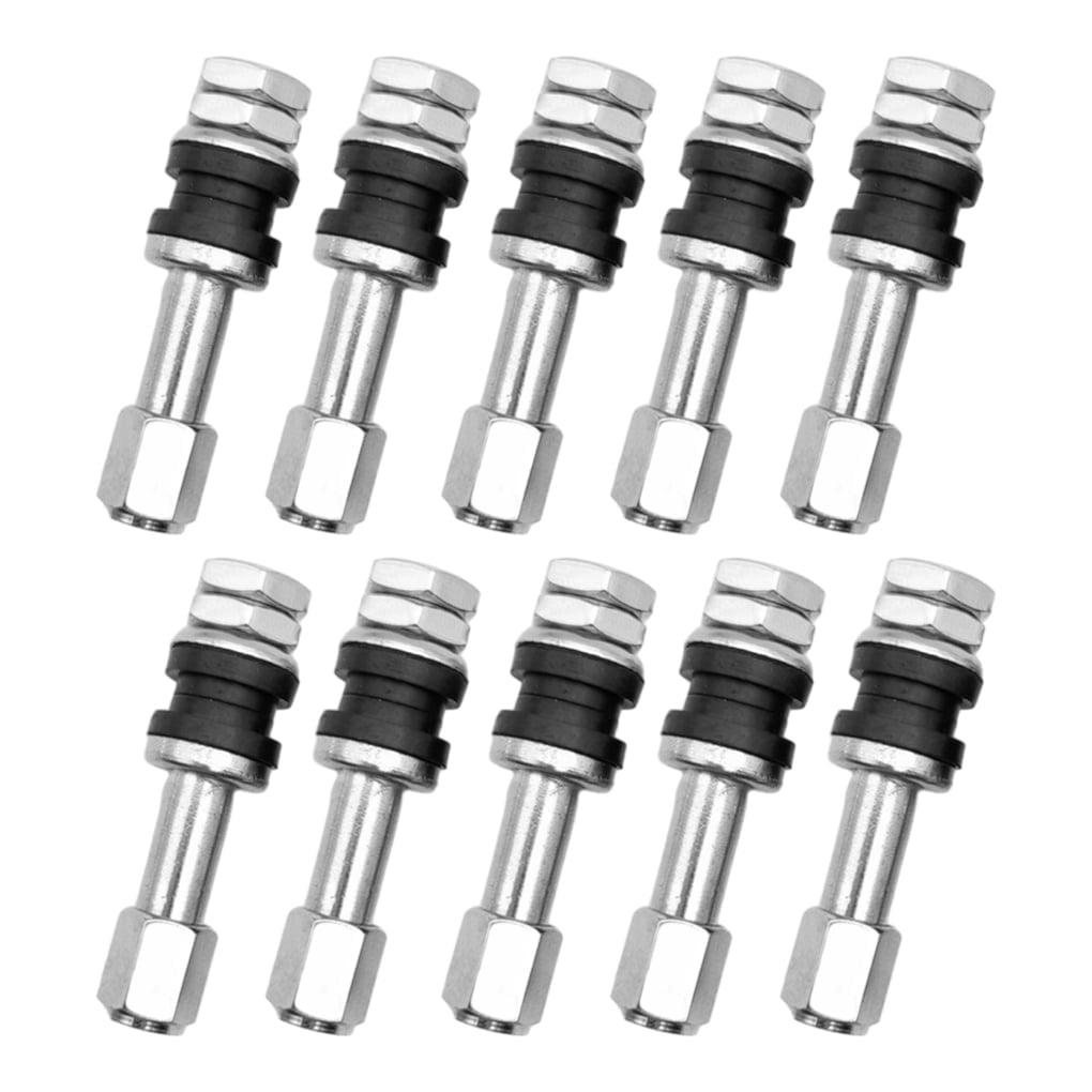 10 mounted tires - long lasting valve stems silver durable tire valves ...