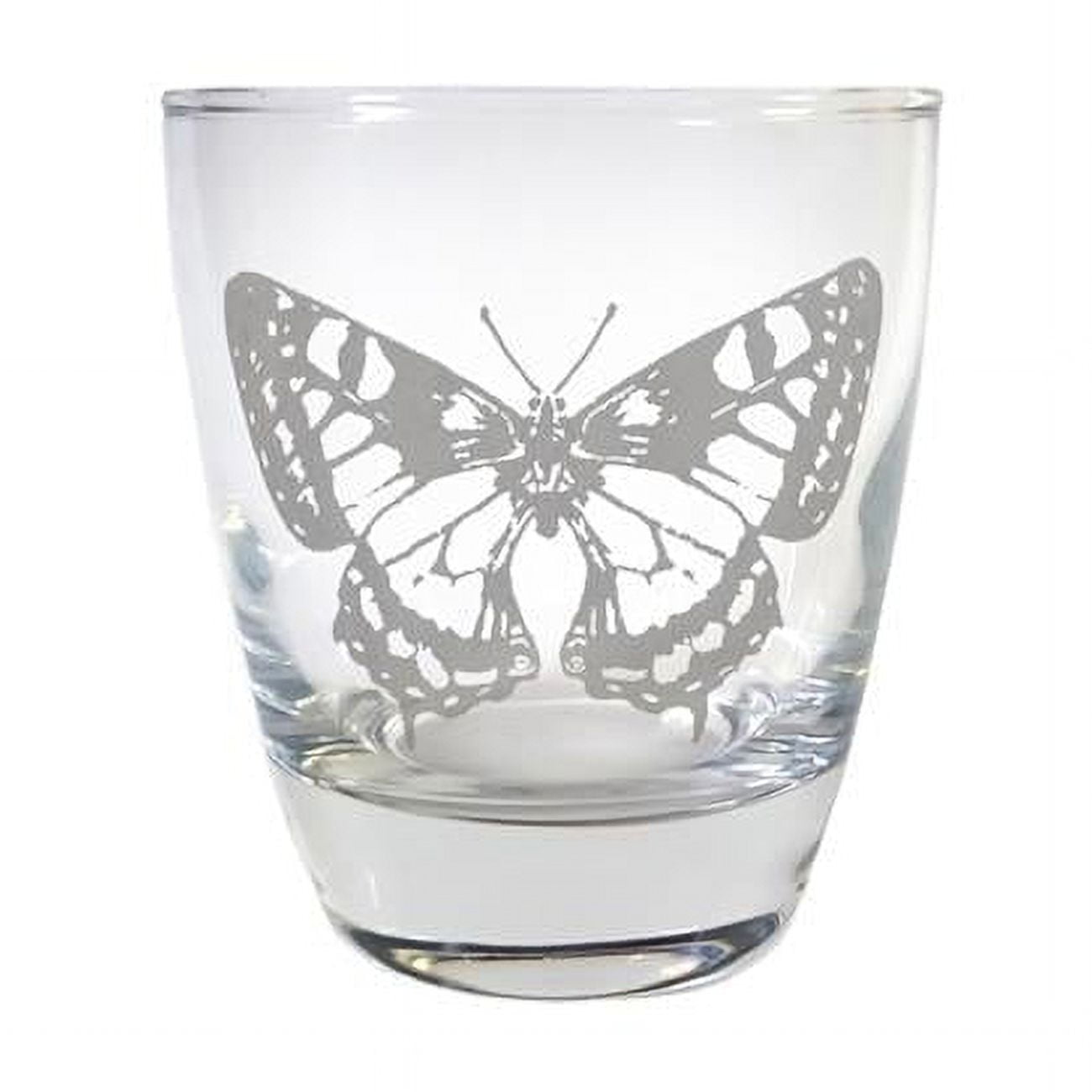 10 oz Butterfly Engraved Lowball Glass - Walmart.com