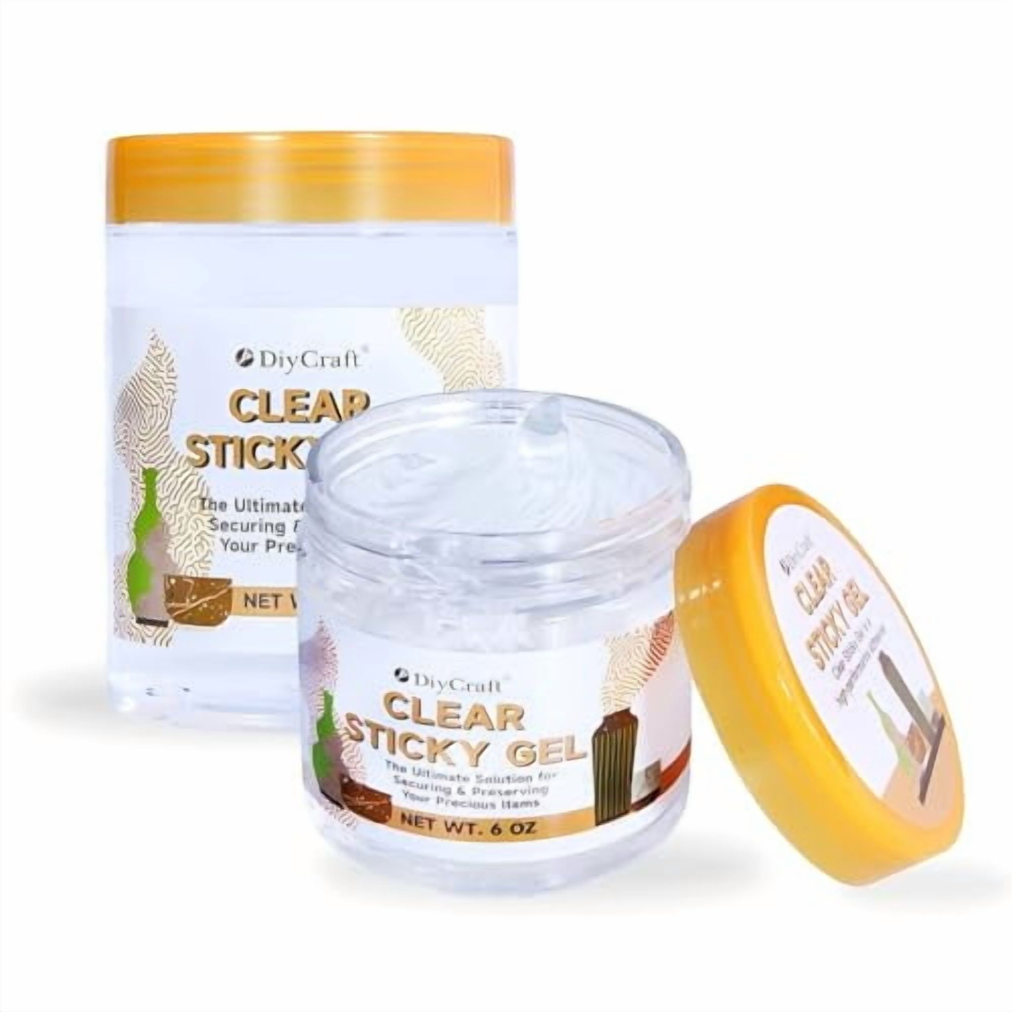 10 oz Clear Sticky Gel for Museum Exhibits, Reusable Putty, Non-Toxic ...