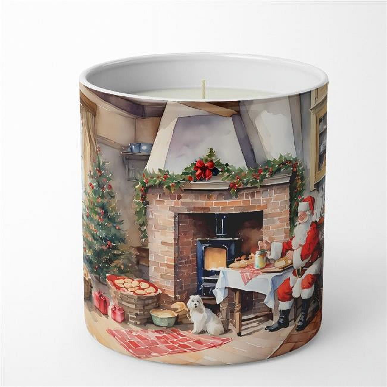 10 oz Cookies with Santa Claus Decorative 100 Percent Soy Candle ...