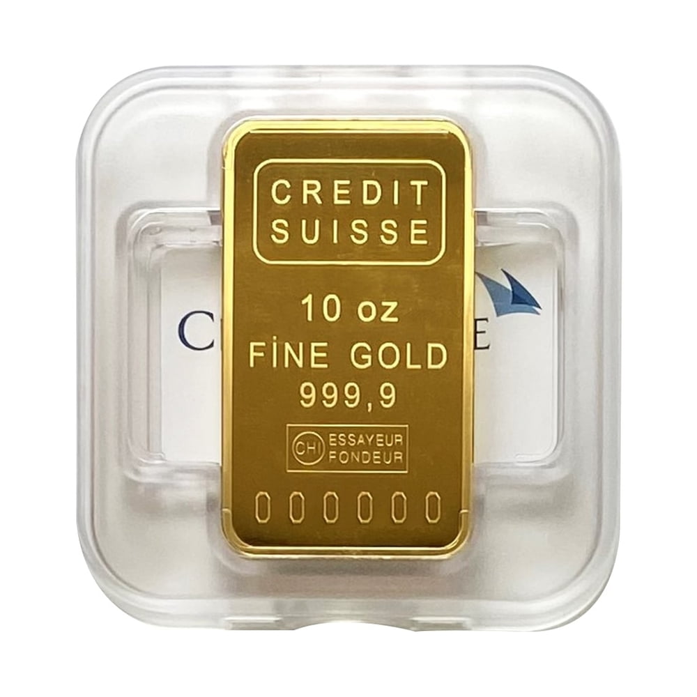 10 oz Credit Suisse Gold Bar .9999 Fine (w/Assay) - Walmart.com