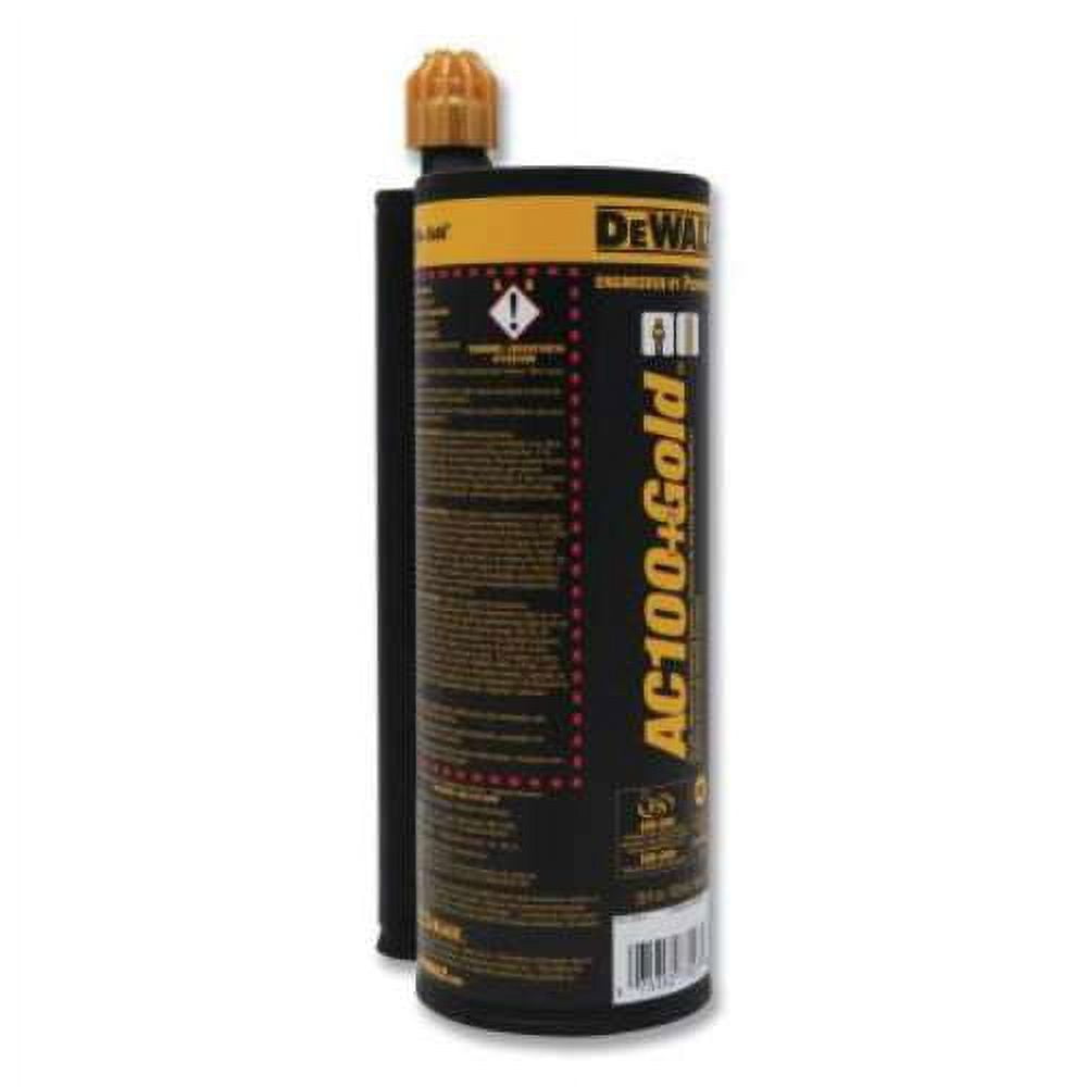 Dewalt AC100+ Gold 9.5 fl oz Quick High Temperature Bonding Acrylic ...