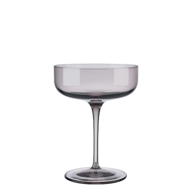 10 oz Fuum Champagne Saucer Glass, Fungi - Set of 4 - Walmart.com