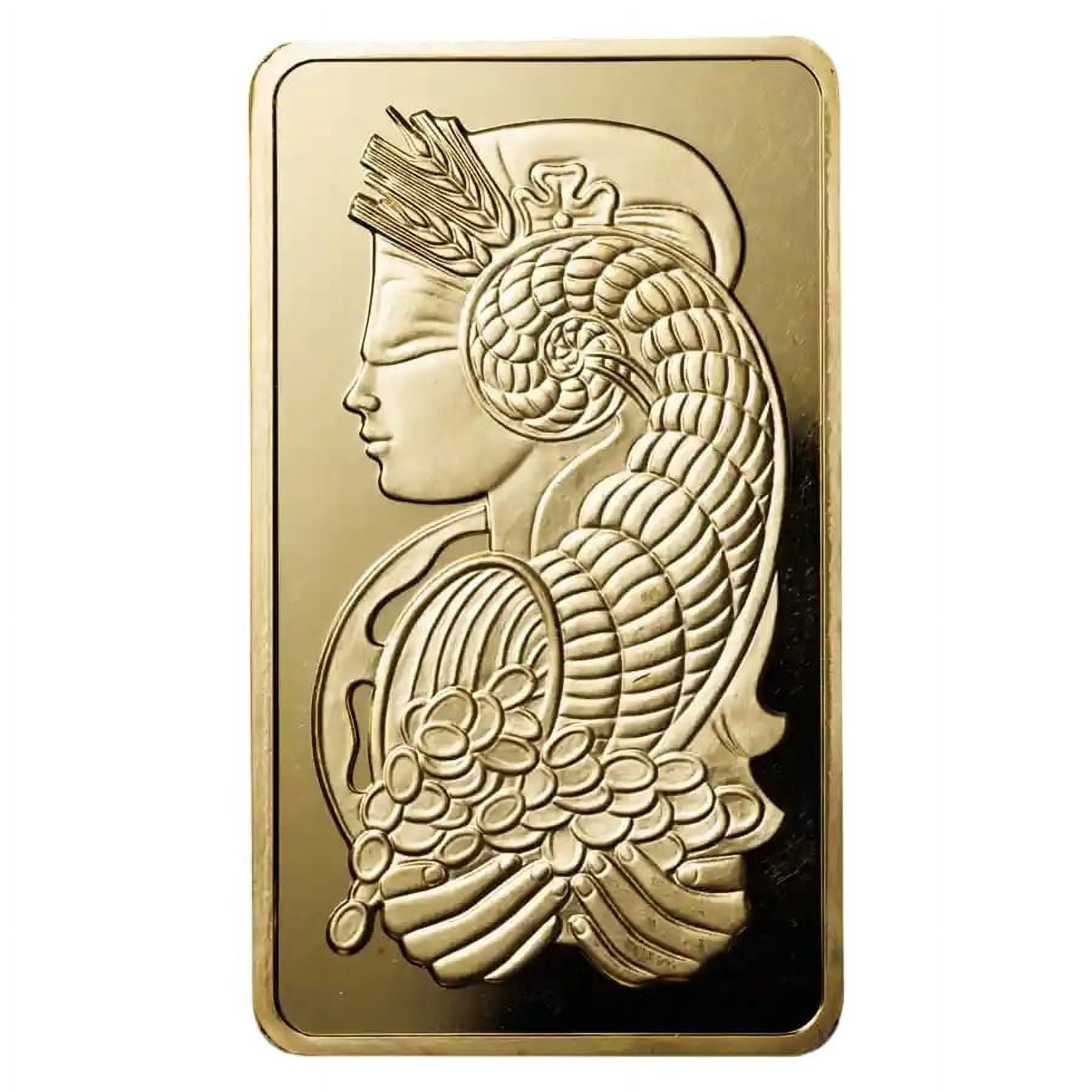 10 oz Gold PAMP Suisse Lady Fortuna Veriscan® Bar with Assay - Walmart.com