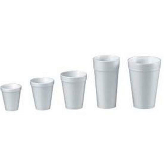 10 oz Hot & Cold Dart Foam Cups - White - 1000 Count - Walmart.com