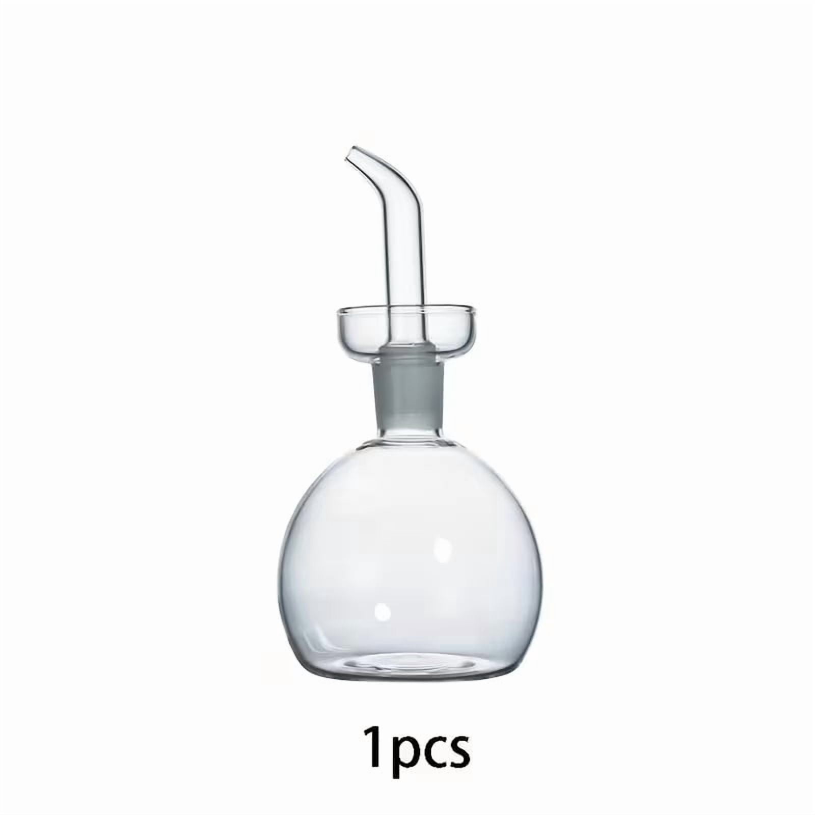10 oz Round Glass Oil and Vinegar Bottle - Olive Oil Dispenser for ...