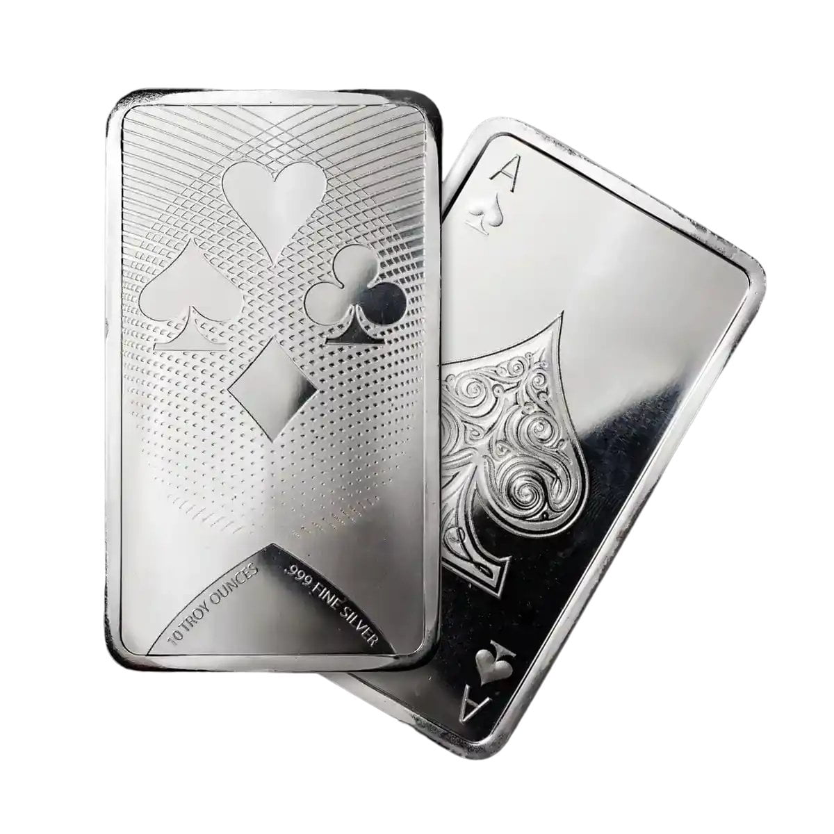 10 oz Silver Ace of Spades Bar - Lot of 2 - Walmart.com