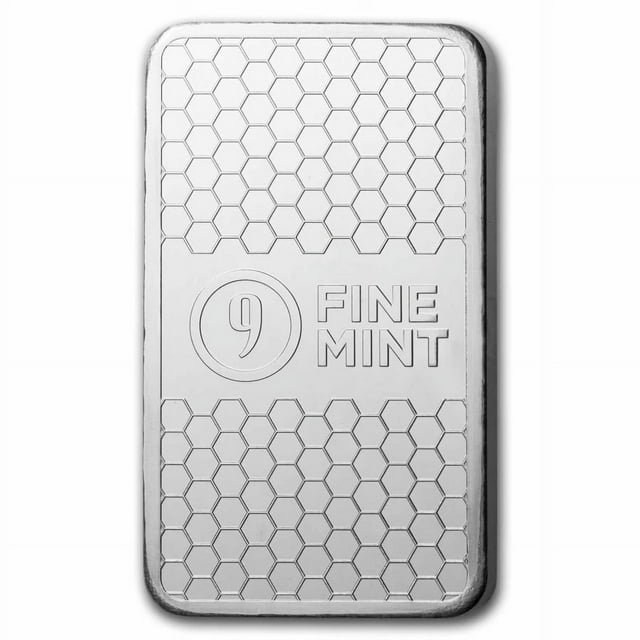 10 oz Silver Bar - 9Fine Mint - Walmart.com