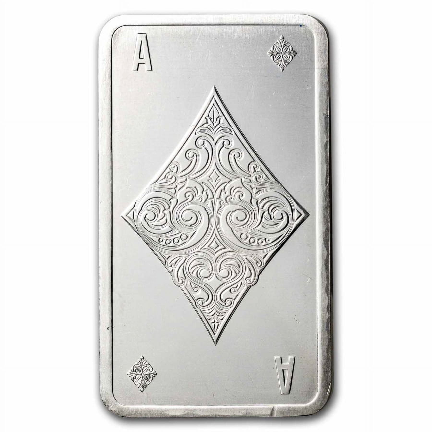 Pure Silver Bullion - 10 oz Ace of Diamonds Bar - Walmart.com