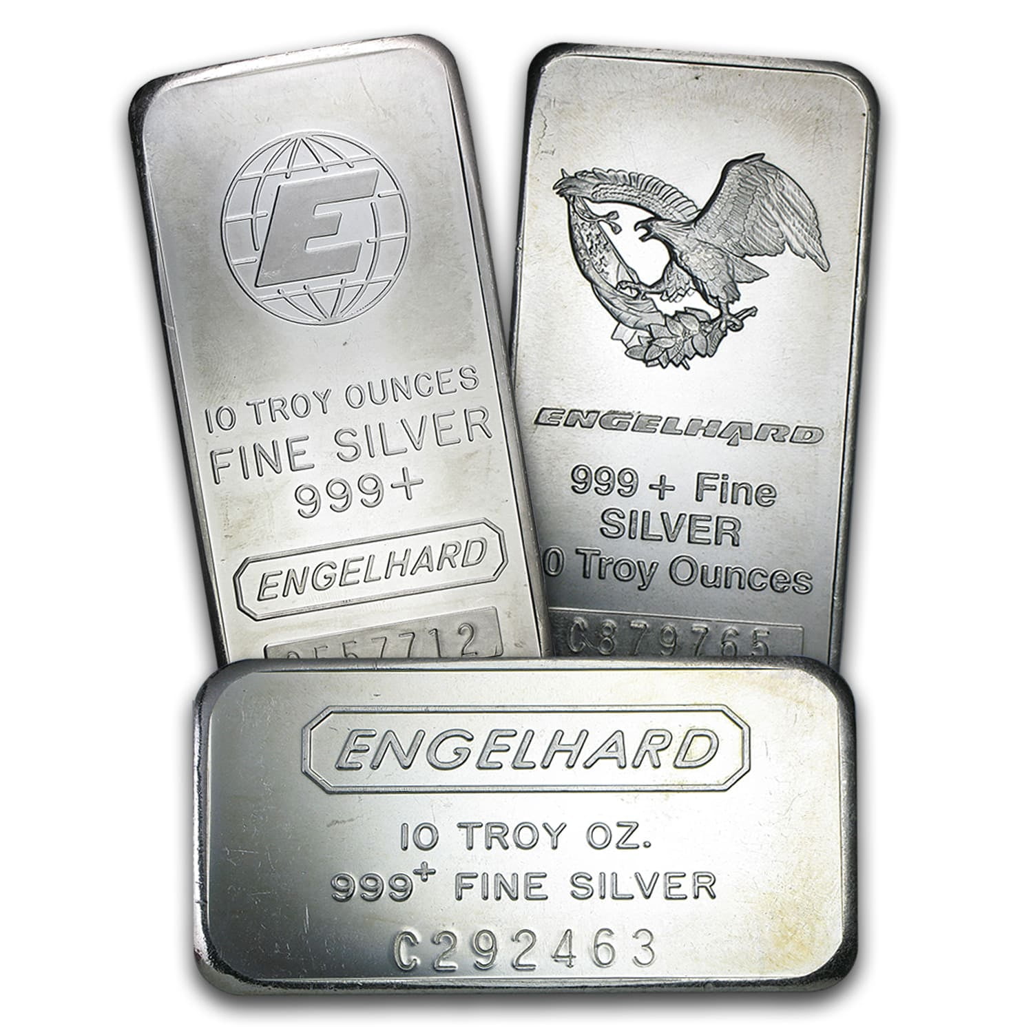 Engelhard 10 oz .999 Fine Silver Bullion Bar - Collectible and ...