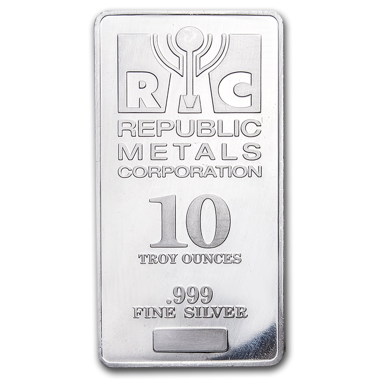 10 oz Silver Bar - Republic Metals Corp. (RMC) - Walmart.com