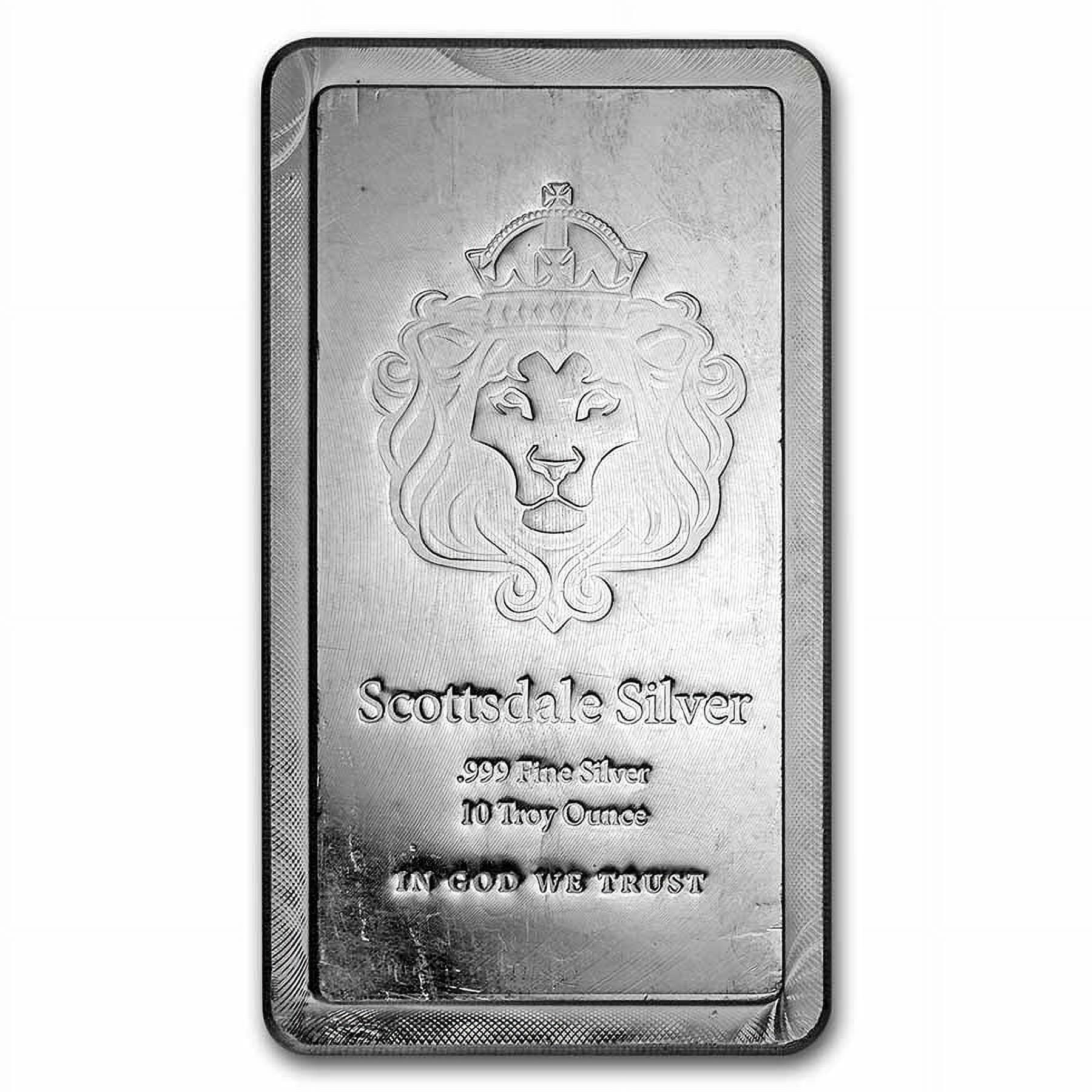 Scottsdale Mint 10 Ounce Stackable Silver Bar - Superior Quality and ...