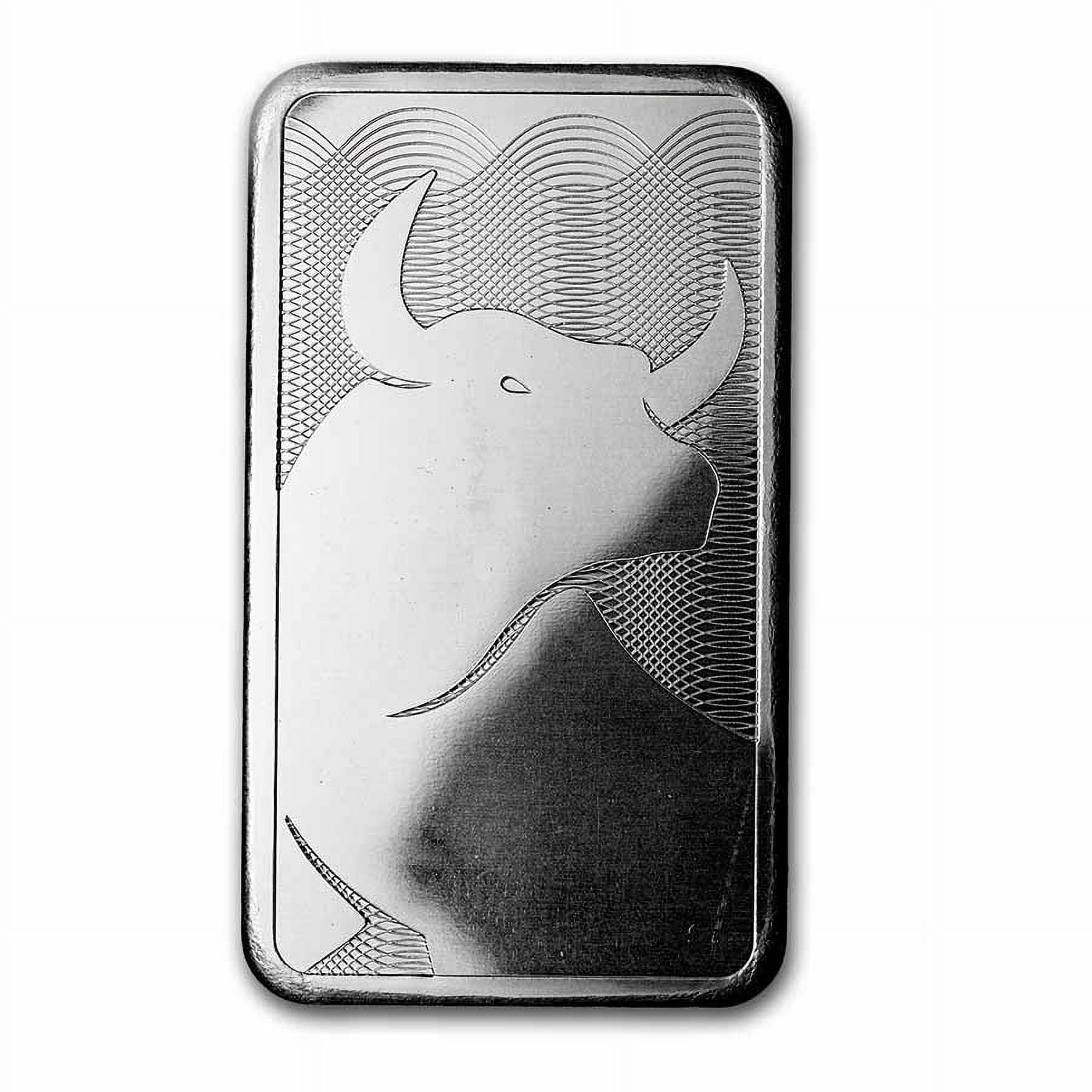 10 oz Wall Street Bull Silver Bar - .999 Fine Bullion - Walmart.com