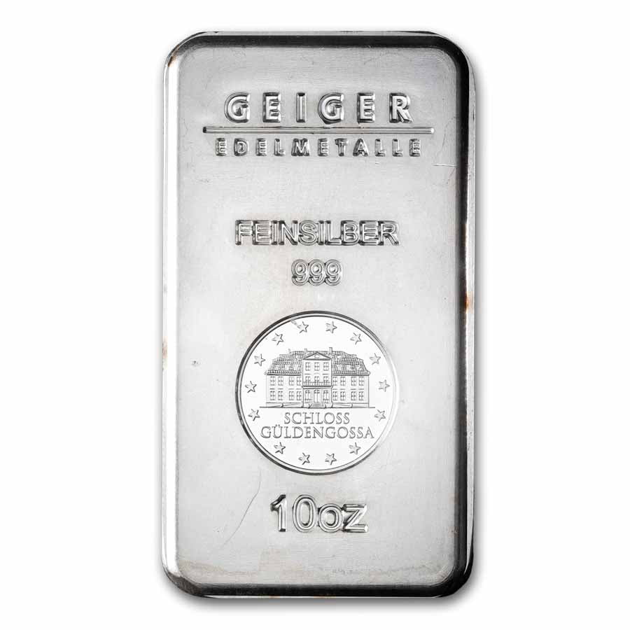 10 oz Silver Star Bar - Geiger Edelmetalle - Walmart.com