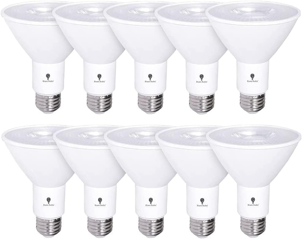 10 pack 30 outdoor floodlight bulbs 12, equivalent to 100 watts, 900 ...