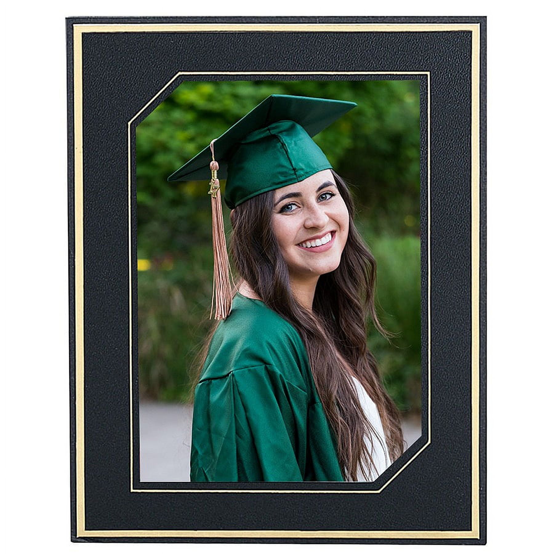 (10 pack) ALUMNI 4x6 dual-easel cardstock frame w wide gold foil sold ...