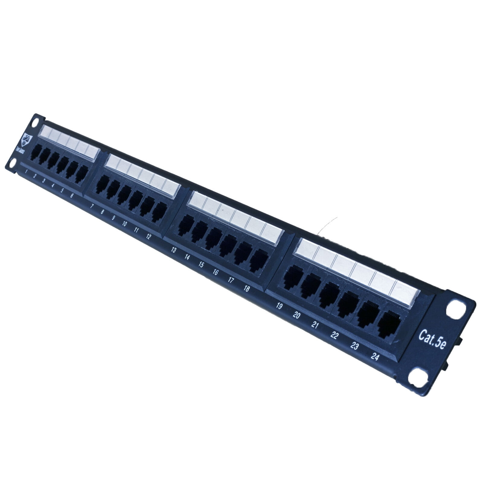 10 pack -CAT5E 24 PORT PATCH PANEL RACK MOUNT- w/Wire Management FREE ...