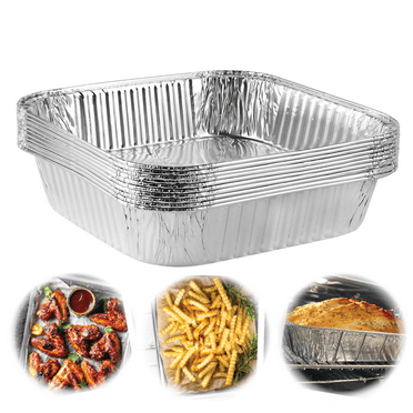 Displastible Disposable Aluminum Pans with Lids Cooking & Baking Food ...