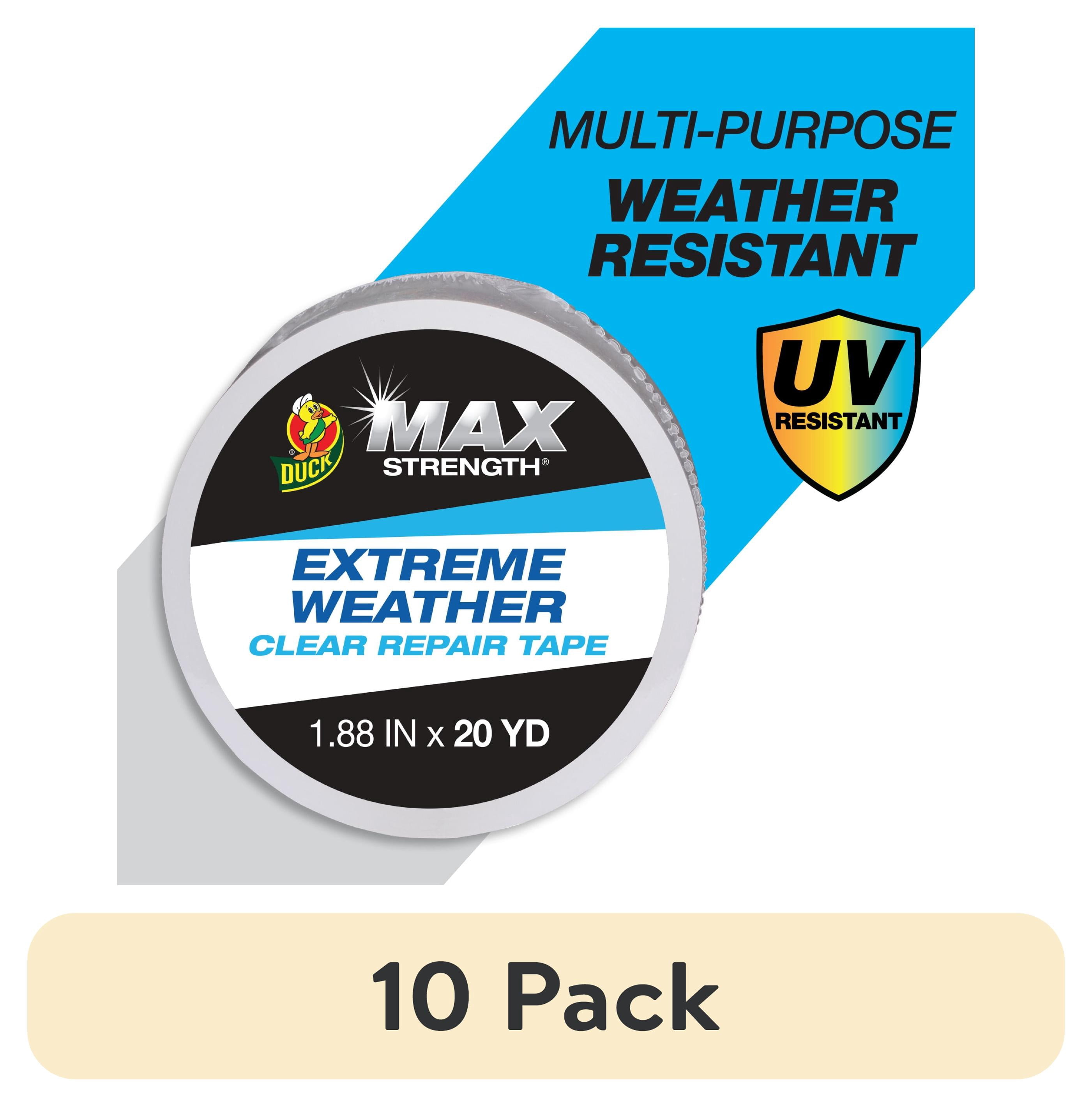 (10 pack) Duck Max Strength Extreme Weather 1.88 in. x 20 yd., Clear ...