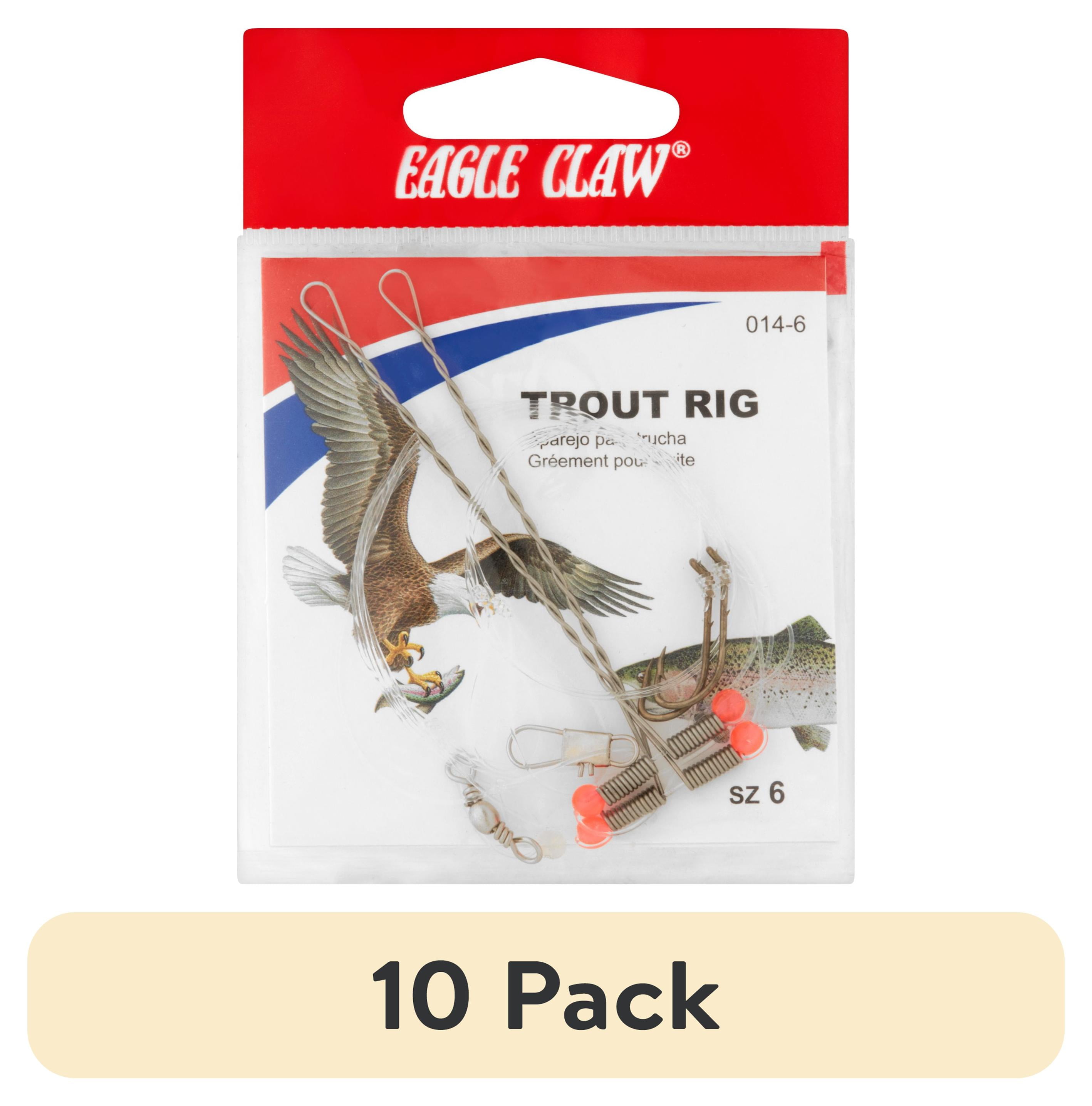 (10 pack) Eagle Claw 2-Way Spinner Snell, Size 6, 4 Pack - Walmart.com