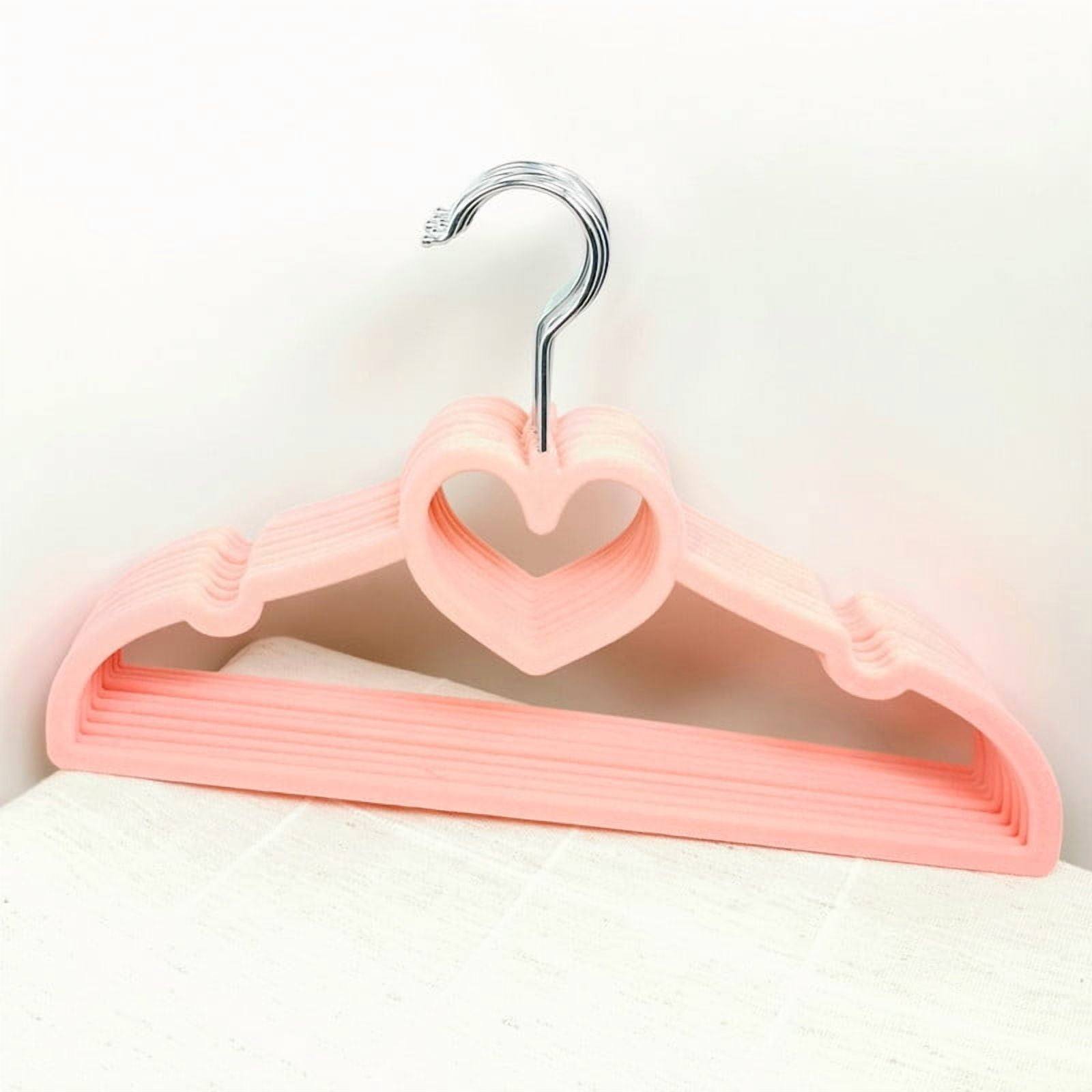 10-pack Flocked Clothes Hangers for Home Use, Non-slip and Traceless ...