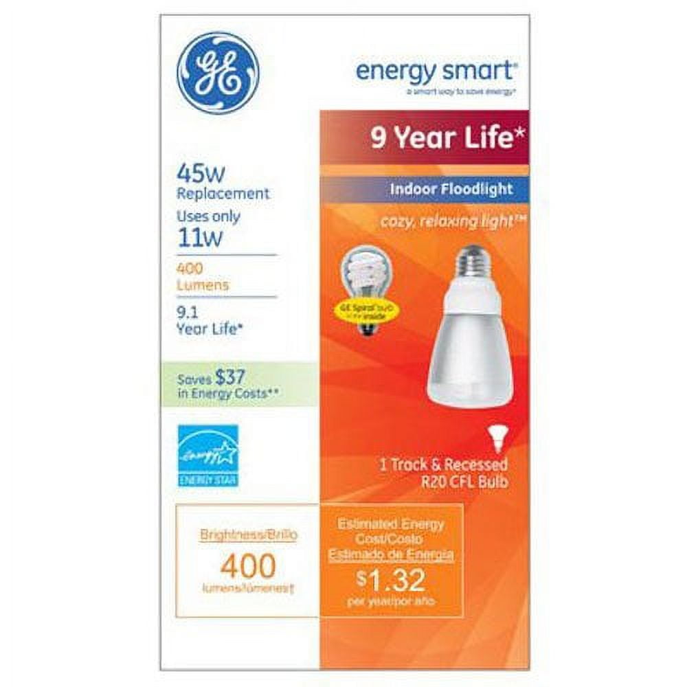 (10 pack) GE 80892 energy smart CFL 11 Watt (45 watt replacement) 400 ...