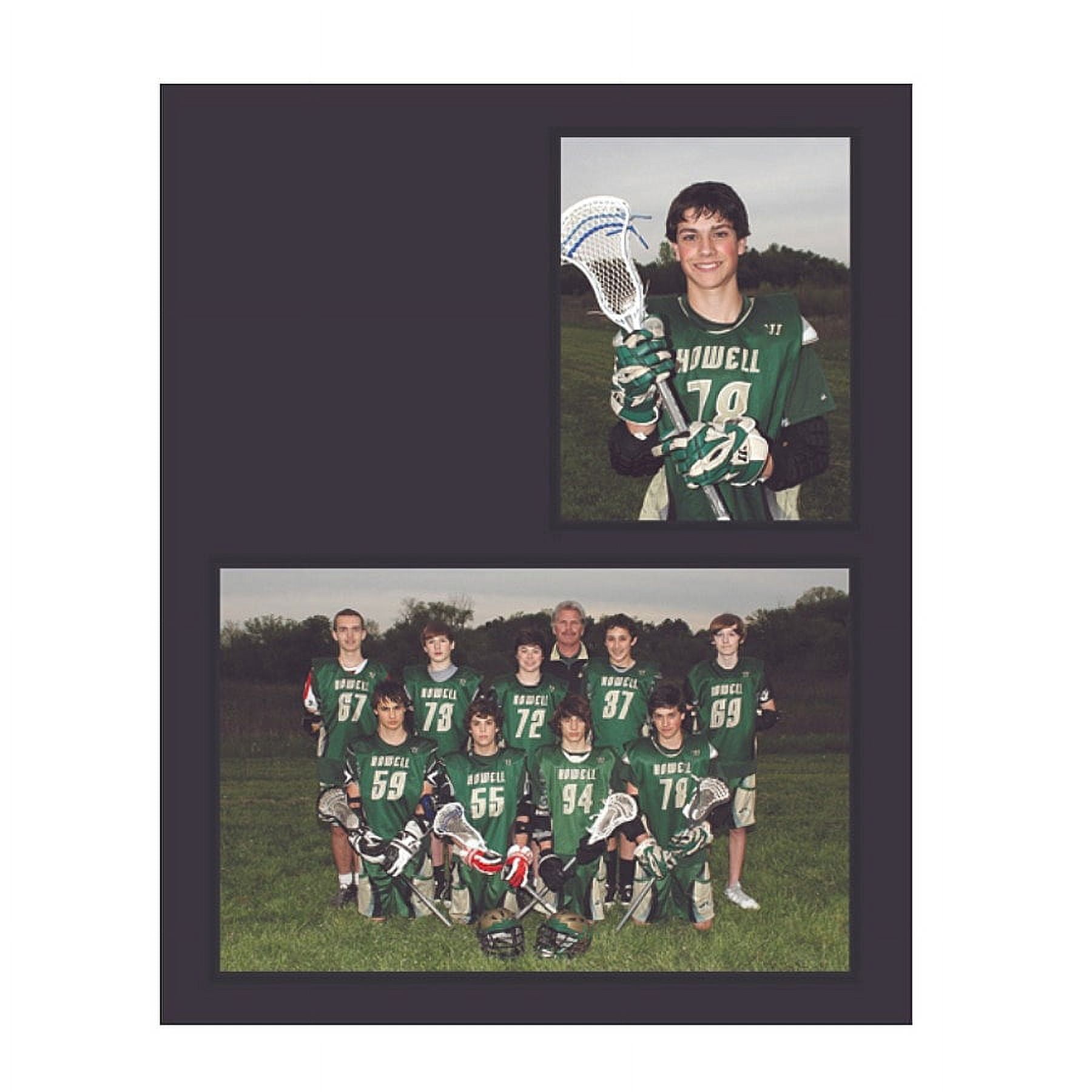 (10 pack) GROUP PORTRAIT PLAIN SPORTSMATE Black cardstock 7x5 3-1 2 x 5 ...