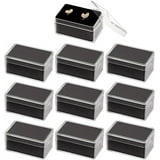 10 pack Gemstone Display box Diamond Display Case Black Acrylic Jewelry ...