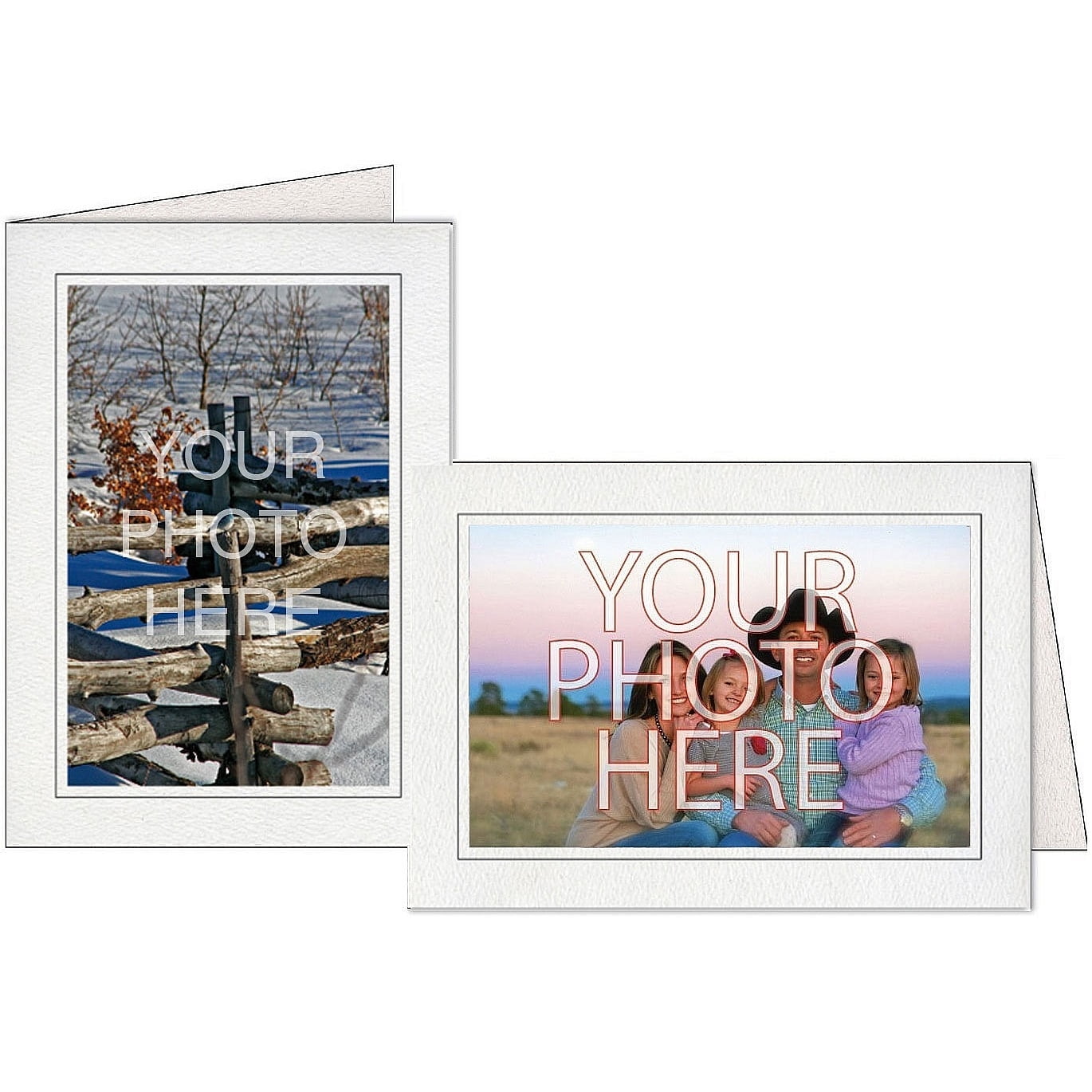 (10 pack) Gray w Black Trim Border Photo Insert Card sold in 10s - 4x6 ...