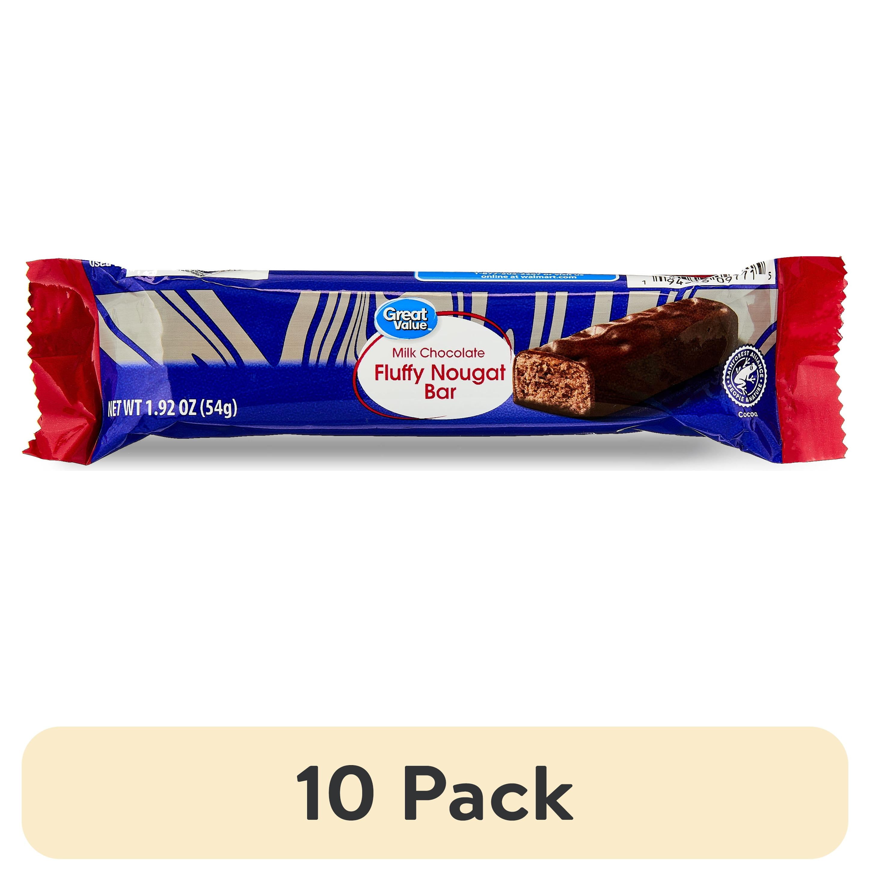 (10 pack) Great Value Fluffy Nougat Bar, 1.92 oz - Walmart.com