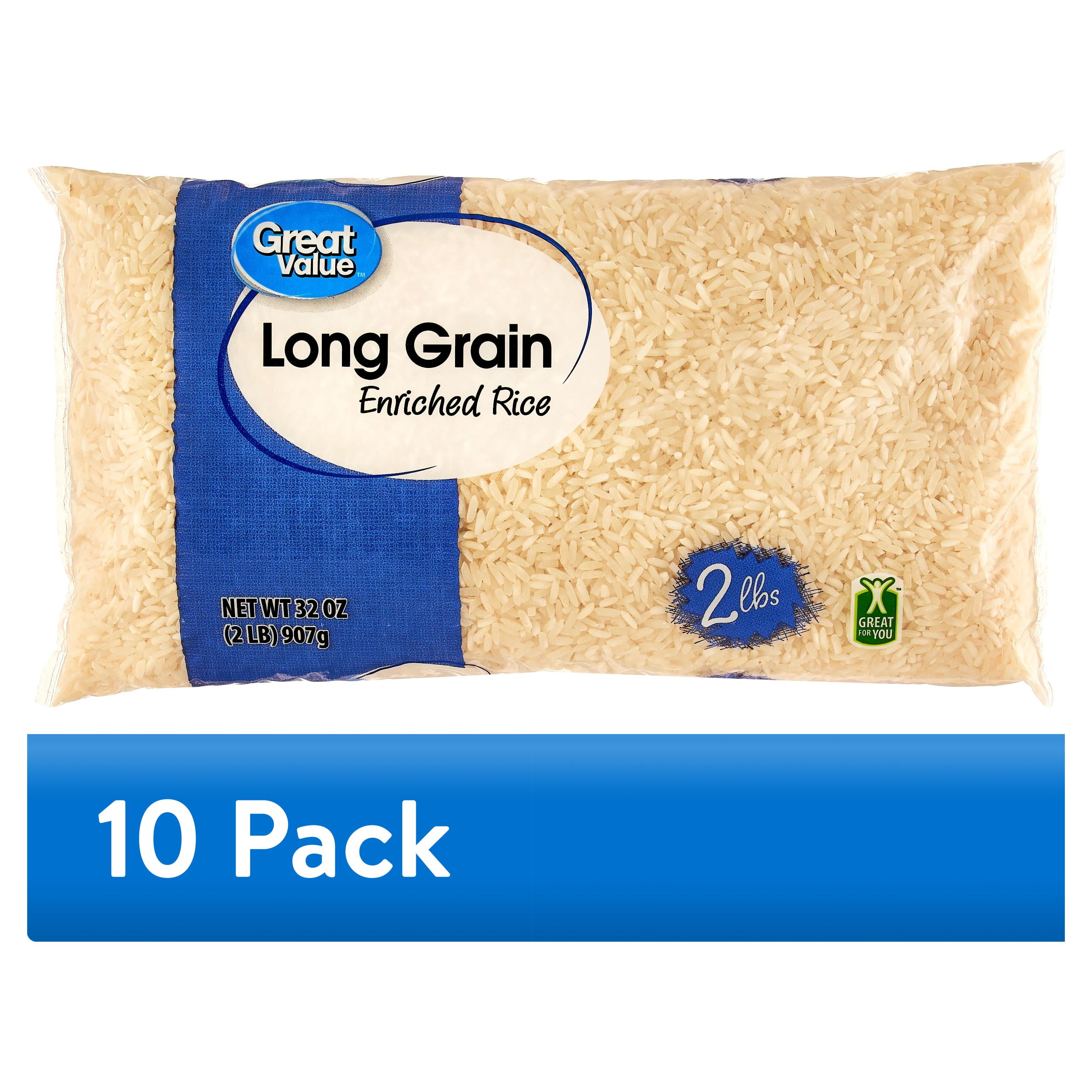 (10 pack) Great Value Long Grain Enriched Rice, 32 oz - Walmart.com