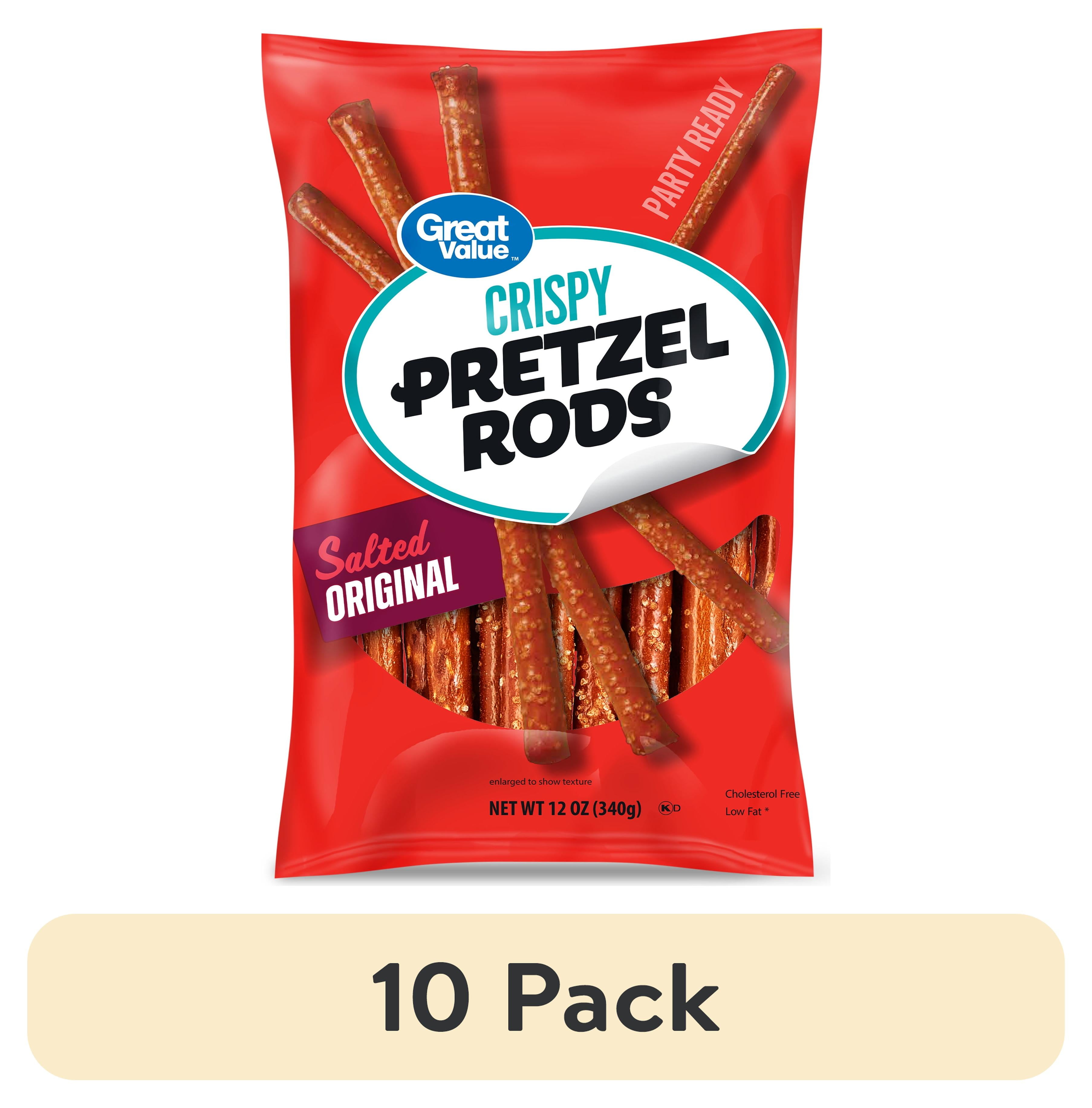 (10 pack) Great Value Pretzel Rods, Contains Wheat, 12 oz - Walmart ...