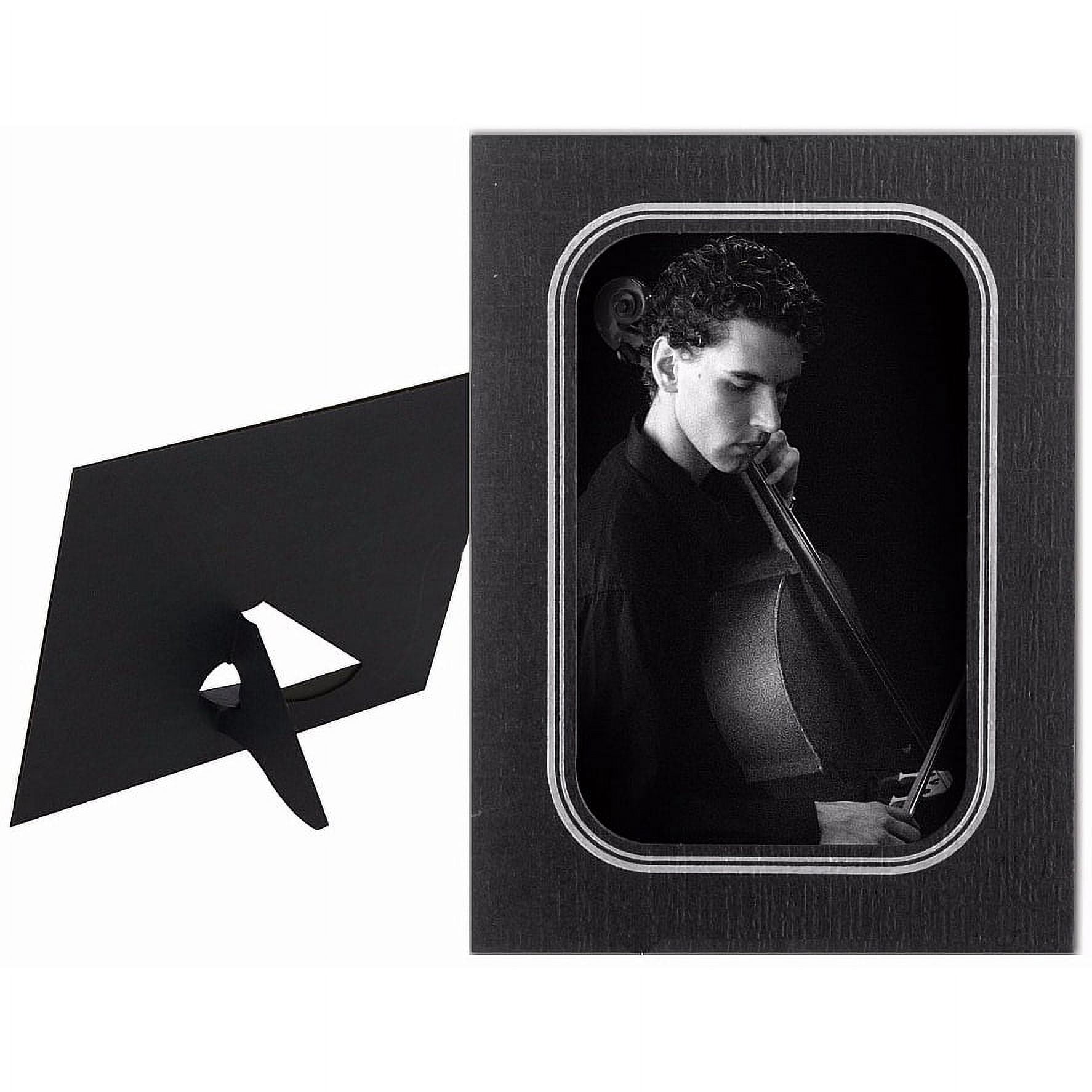 (10 pack) HICKORY 5x7 dual easel cardstock frame w silver foil sold in ...