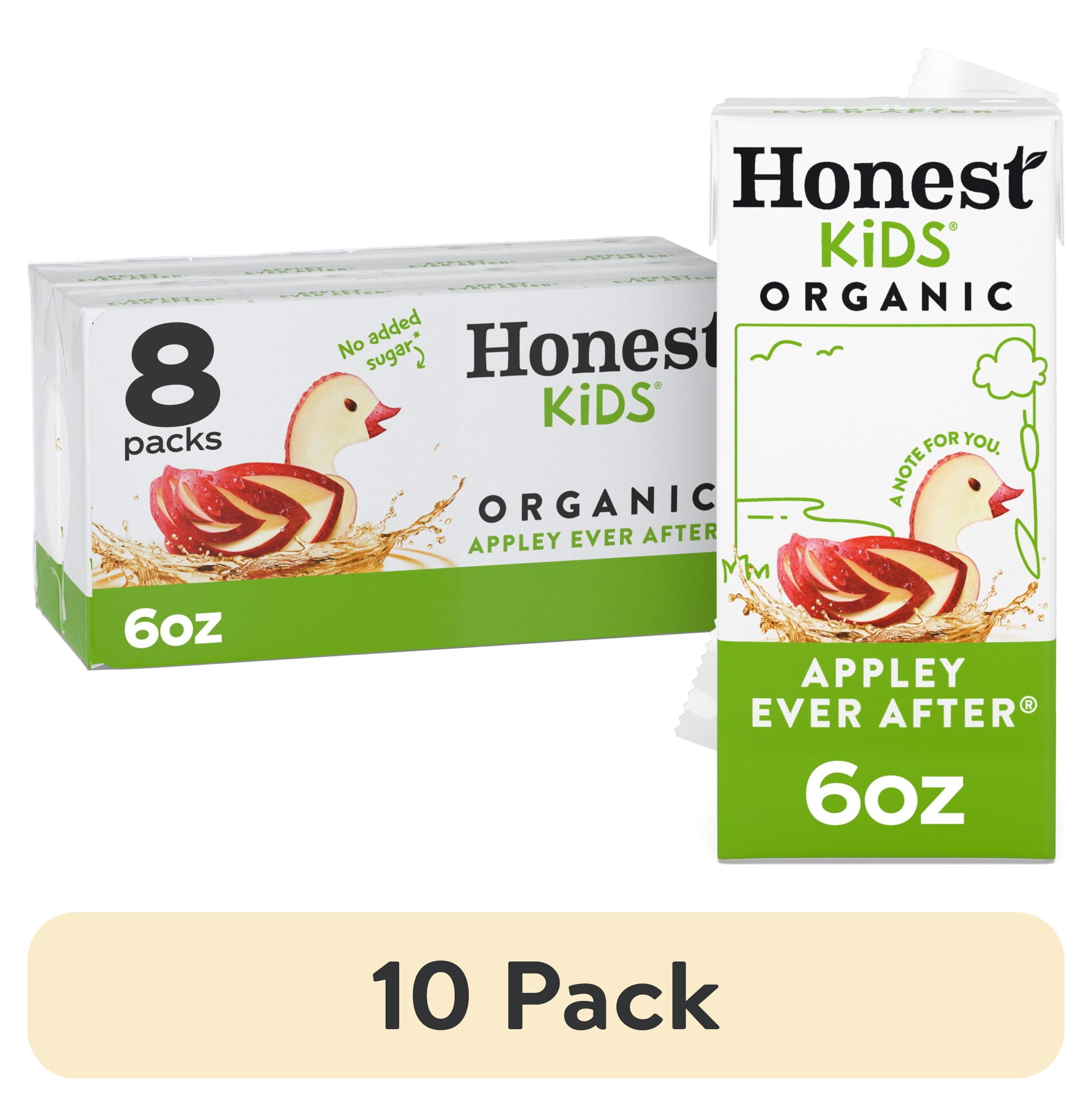 (10 pack) Honest Kids Organic Appley Ever After Fruit Juice, 6 fl oz, 8 ...