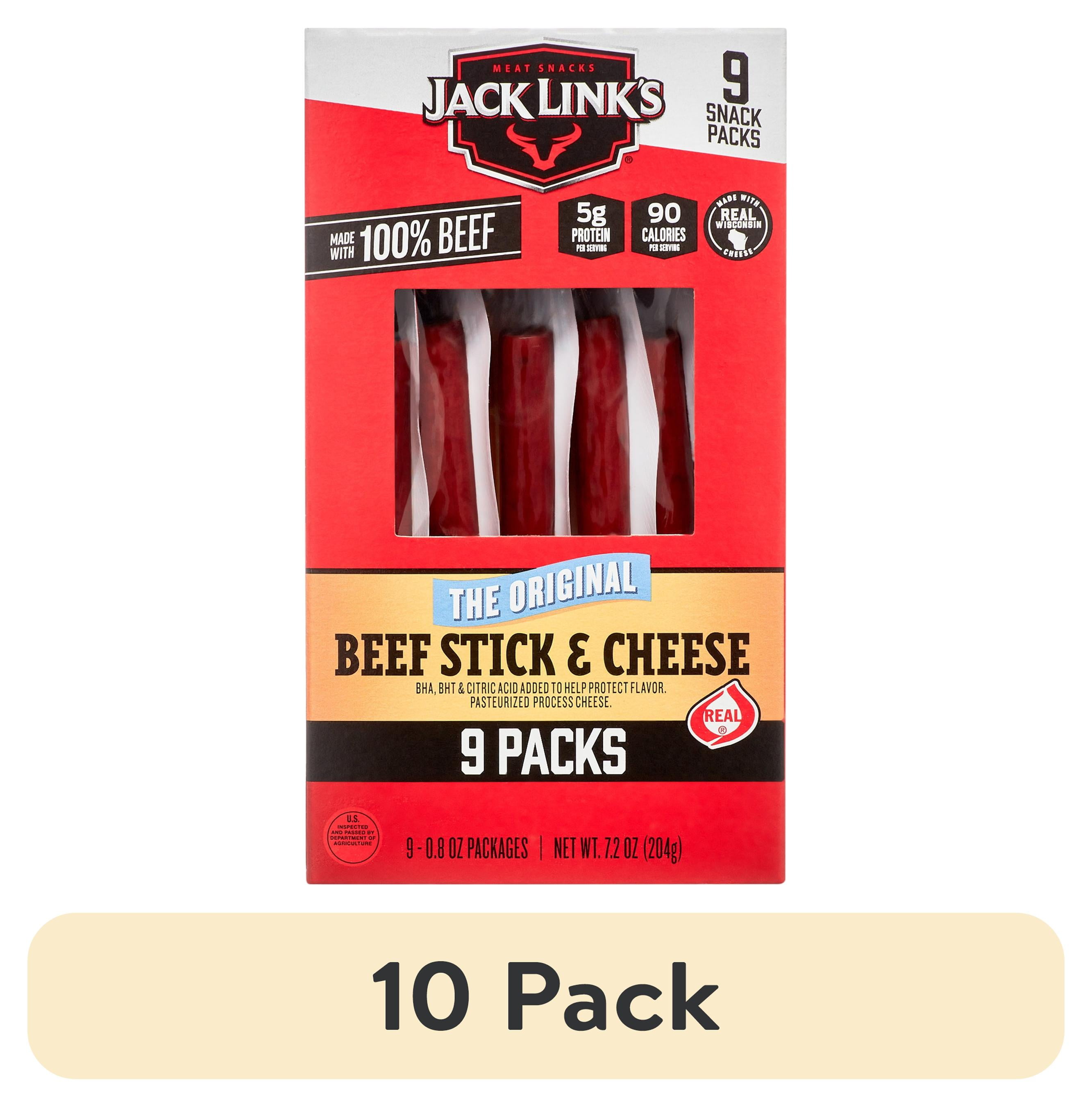 (10 pack) Jack Link's Original Beef & Cheese Sticks 9 Pack - Walmart.com