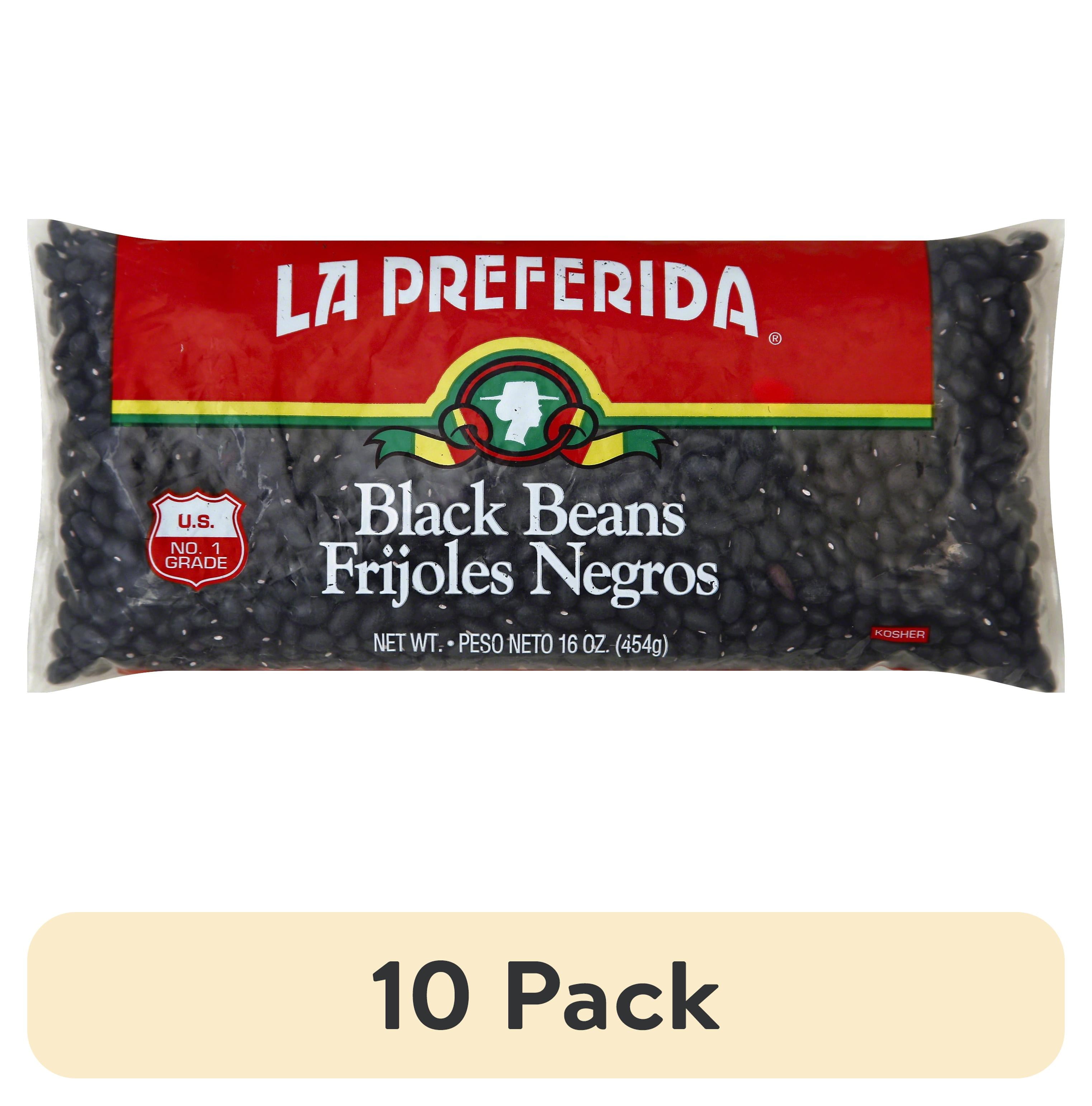 (10 pack) La Preferida Traditional Black Beans, 16 oz Bag - Walmart.com