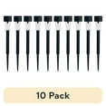 (10 pack) Mainstays Solar Powered Black Classic Column LED Path Light ...